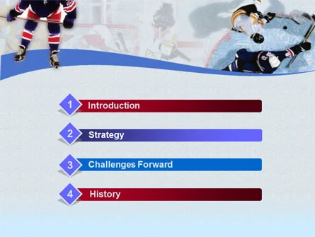 Ice Hockey Players PowerPoint Template, Backgrounds | 00135 ...