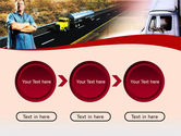 Truck Driver PowerPoint Template, Backgrounds | 00139 | PoweredTemplate.com