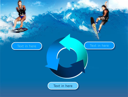 Surfing PowerPoint Template, Backgrounds | 00150 | PoweredTemplate.com