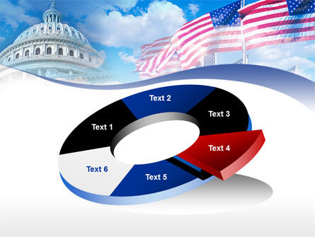 United States Capitol With Lincoln Memorial PowerPoint Template ...