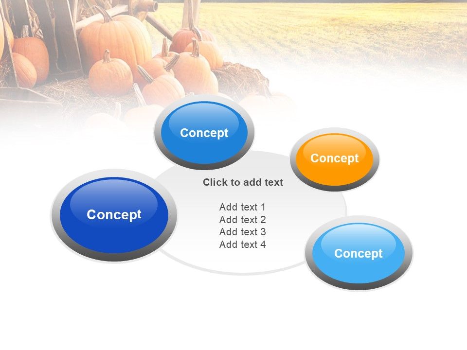 Pumpkin Field PowerPoint Template, Backgrounds | 00474 ...