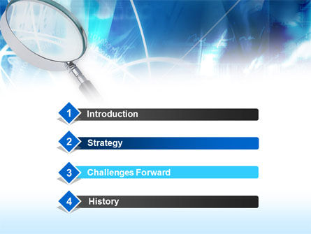 Lupe PowerPoint Vorlage, Hintergründe | 00496 | PoweredTemplate.com