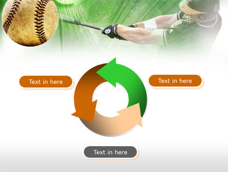 Baseball Hit PowerPoint Template, Backgrounds | 00507 | PoweredTemplate.com