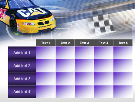 Racing Car PowerPoint Template, Backgrounds | 00512 | PoweredTemplate.com