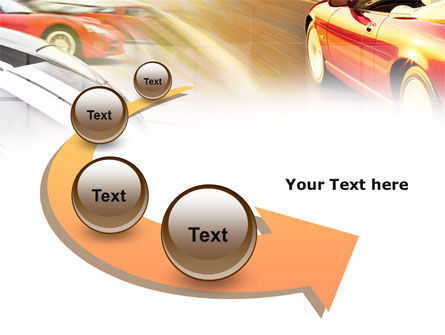 Car Racing PowerPoint Template, Backgrounds | 00904 | PoweredTemplate.com