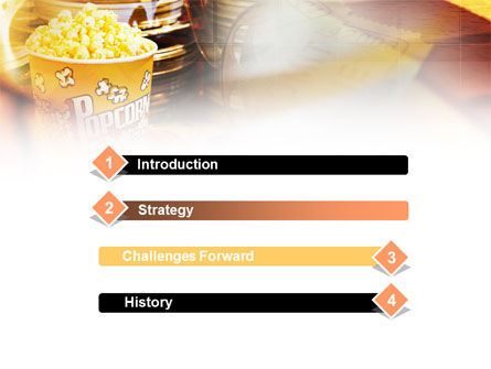 Popcorn PowerPoint Template, Backgrounds | 00962 | PoweredTemplate.com