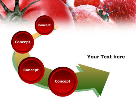 Tomatoes PowerPoint Template, Backgrounds | 01182 | PoweredTemplate.com