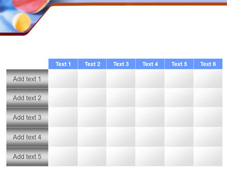 Ping-pong PowerPoint Template, Backgrounds | 01310 | PoweredTemplate.com