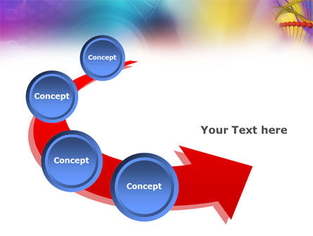 DNA Model PowerPoint Template, Backgrounds | 01346 | PoweredTemplate.com