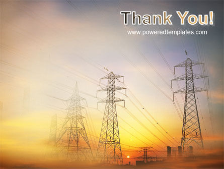 Power Line PowerPoint Template, Backgrounds | 01638 | PoweredTemplate.com
