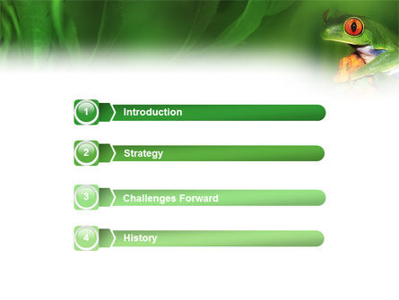 Frog PowerPoint Template, Backgrounds | 01658 | PoweredTemplate.com