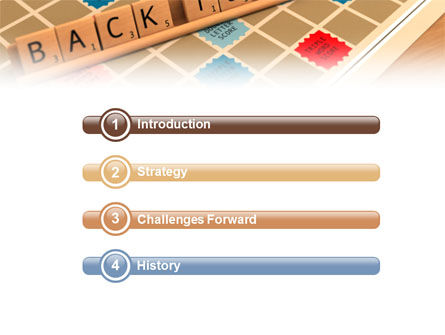 Scrabble PowerPoint Template, Backgrounds | 01686 | PoweredTemplate.com