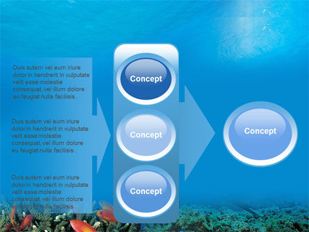 Coral Reef PowerPoint Template, Backgrounds | 01691 | PoweredTemplate.com