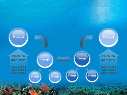 Coral Reef PowerPoint Template, Backgrounds | 01691 | PoweredTemplate.com