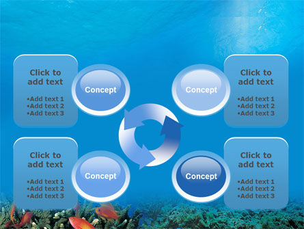 Coral Reef PowerPoint Template, Backgrounds | 01691 | PoweredTemplate.com
