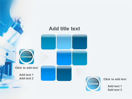 Electronic Microscope In Blue Colors PowerPoint Template, Backgrounds ...