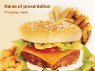 Fast Food PowerPoint Template, Backgrounds | 01741 | PoweredTemplate.com
