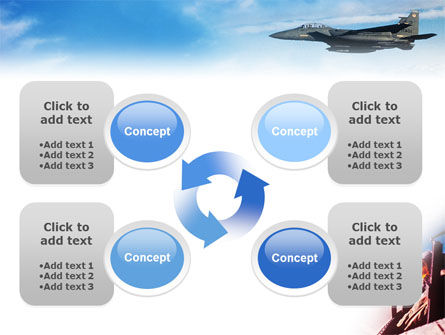 Fighter Aircraft PowerPoint Template, Backgrounds | 01747 ...