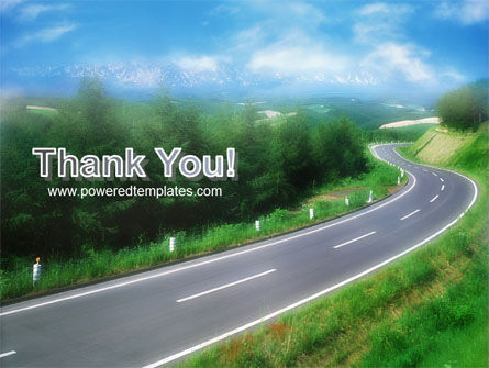 Straße PowerPoint Vorlage, Hintergründe | 01769 | PoweredTemplate.com