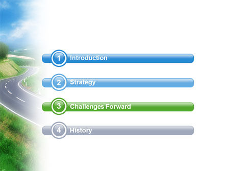 Straße PowerPoint Vorlage, Hintergründe | 01769 | PoweredTemplate.com