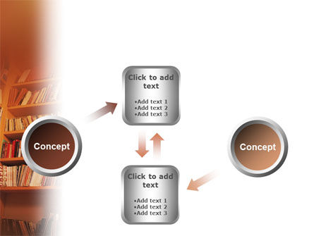 Girl On The Library Background PowerPoint Template, Backgrounds | 01770 ...