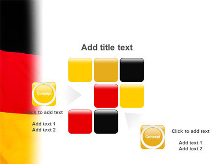 German Flag PowerPoint Template, Backgrounds | 01837 | PoweredTemplate.com
