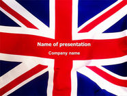 British Flag PowerPoint Template, Backgrounds | 01868 | PoweredTemplate.com