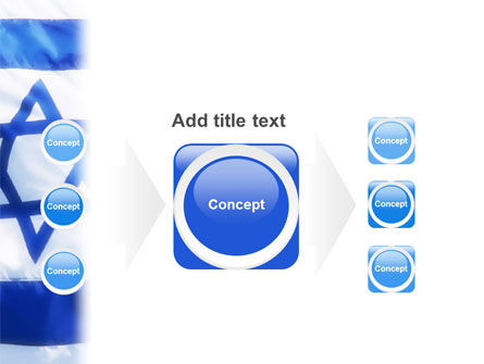 Flag of Israel PowerPoint Template, Backgrounds | 02002 ...
