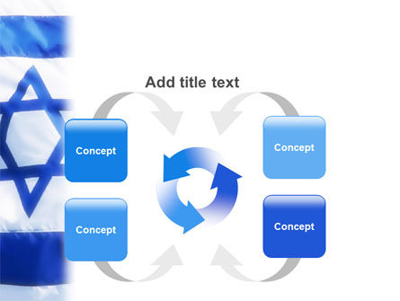 Flag of Israel PowerPoint Template, Backgrounds | 02002 ...