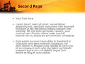 Oil Well PowerPoint Template, Backgrounds | 02018 | PoweredTemplate.com