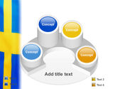 Swedish Flag PowerPoint Template, Backgrounds | 02026 | PoweredTemplate.com