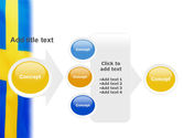 Swedish Flag PowerPoint Template, Backgrounds | 02026 | PoweredTemplate.com