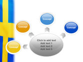 Swedish Flag PowerPoint Template, Backgrounds | 02026 | PoweredTemplate.com