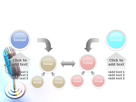 Microphone PowerPoint Template, Backgrounds | 02027 | PoweredTemplate.com