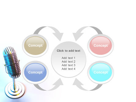 Microphone PowerPoint Template, Backgrounds | 02027 | PoweredTemplate.com