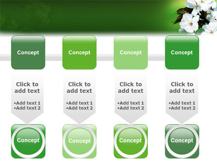 Blooming Cherry Tree In The Spring PowerPoint Template, Backgrounds ...