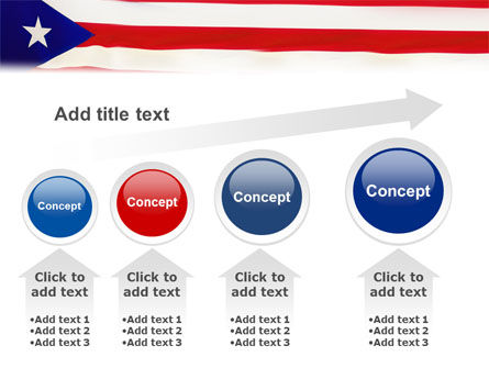 Flag of Puerto Rico PowerPoint Template, Backgrounds | 02074 ...