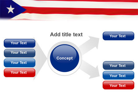 Flag of Puerto Rico PowerPoint Template, Backgrounds | 02074 ...
