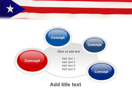 Flag of Puerto Rico PowerPoint Template, Backgrounds | 02074 ...