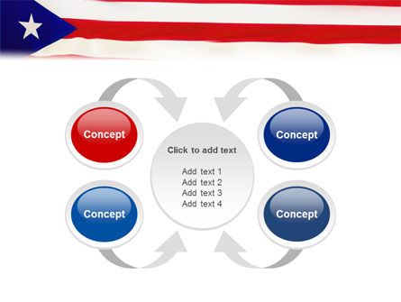Flag of Puerto Rico PowerPoint Template, Backgrounds | 02074 ...