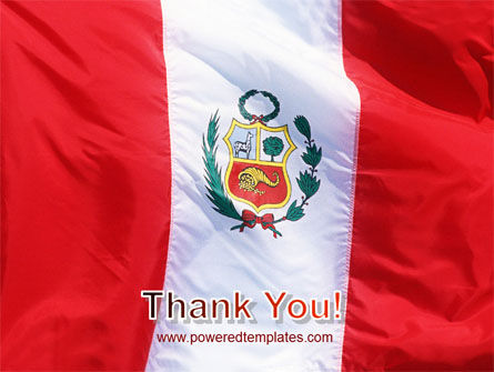 Flag of Peru PowerPoint Template, Backgrounds | 02158 | PoweredTemplate.com