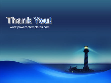 Lighthouse PowerPoint Template, Backgrounds | 02197 | PoweredTemplate.com