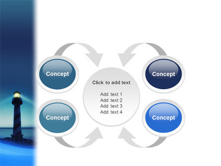 Lighthouse PowerPoint Template, Backgrounds | 02197 | PoweredTemplate.com