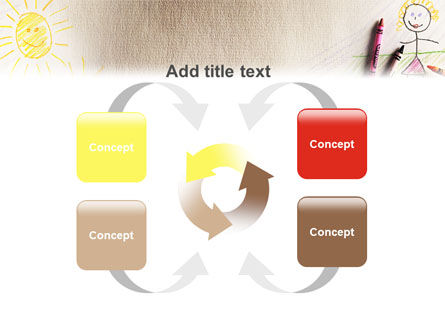 Childish Drawing PowerPoint Template, Backgrounds | 02322 ...