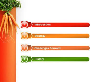 Carrot PowerPoint Template, Backgrounds | 02511 | PoweredTemplate.com