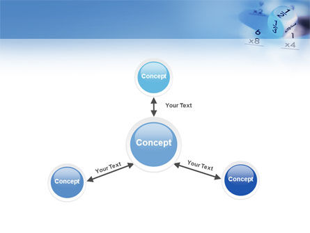 Fractions PowerPoint Template, Backgrounds | 02626 | PoweredTemplate.com
