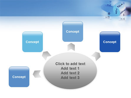 Fractions PowerPoint Template, Backgrounds | 02626 | PoweredTemplate.com