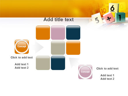 Arithmetic Cubes PowerPoint Template, Backgrounds | 02630 ...