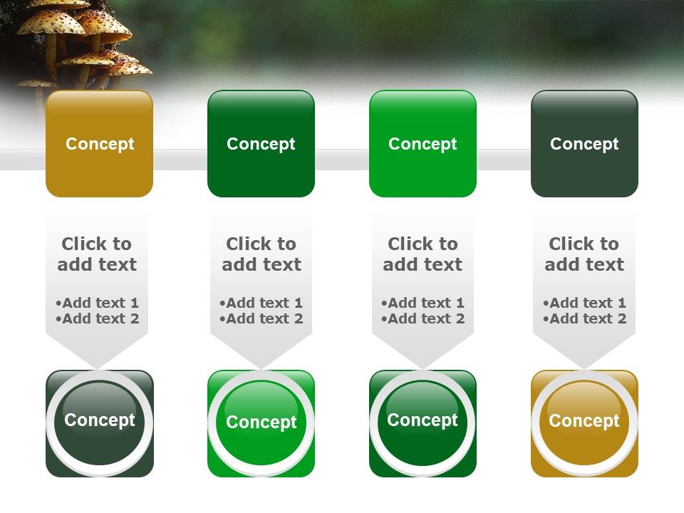 Fungi In The forest PowerPoint Template, Backgrounds | 02756 ...