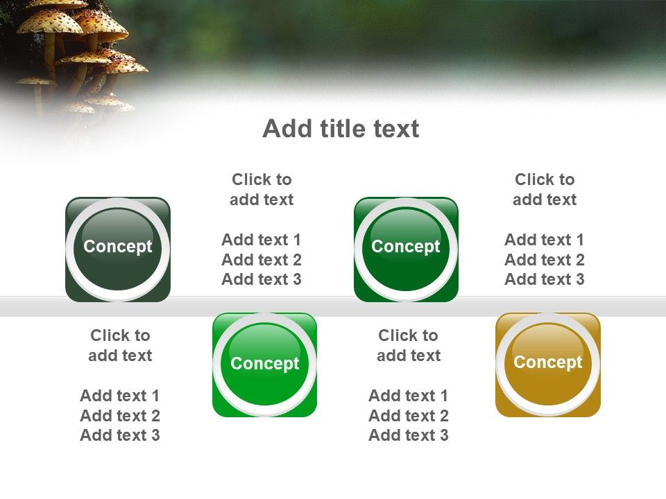 Fungi In The forest PowerPoint Template, Backgrounds | 02756 ...